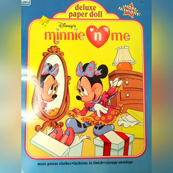 Disney | Toys | Vintage 99 Disney Minnie N Me Paper Dolls Deluxe Uncut ...